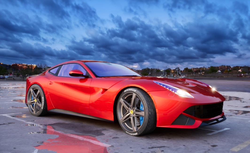 Michelin Tires - Ferrari F12 Berlinetta Render - Baransel Can Gülkanat